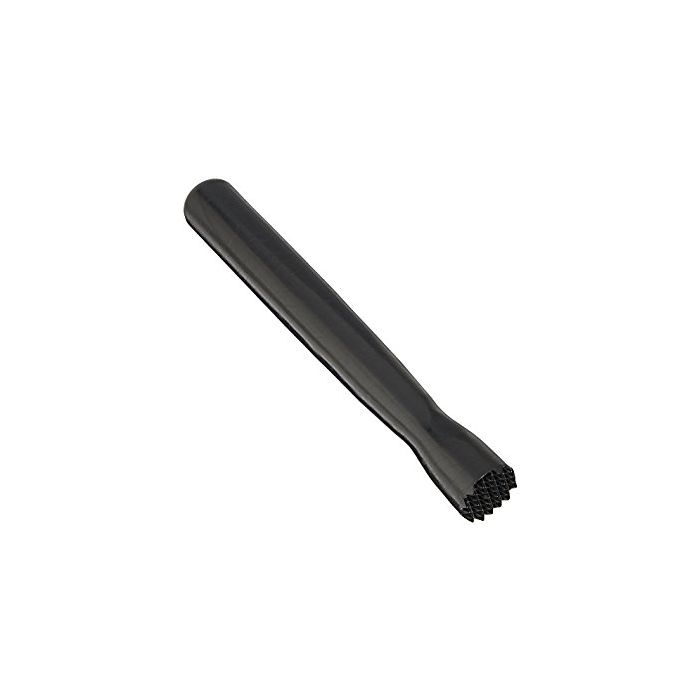 Black Plastic Muddler with Serrated Bottom - 8"